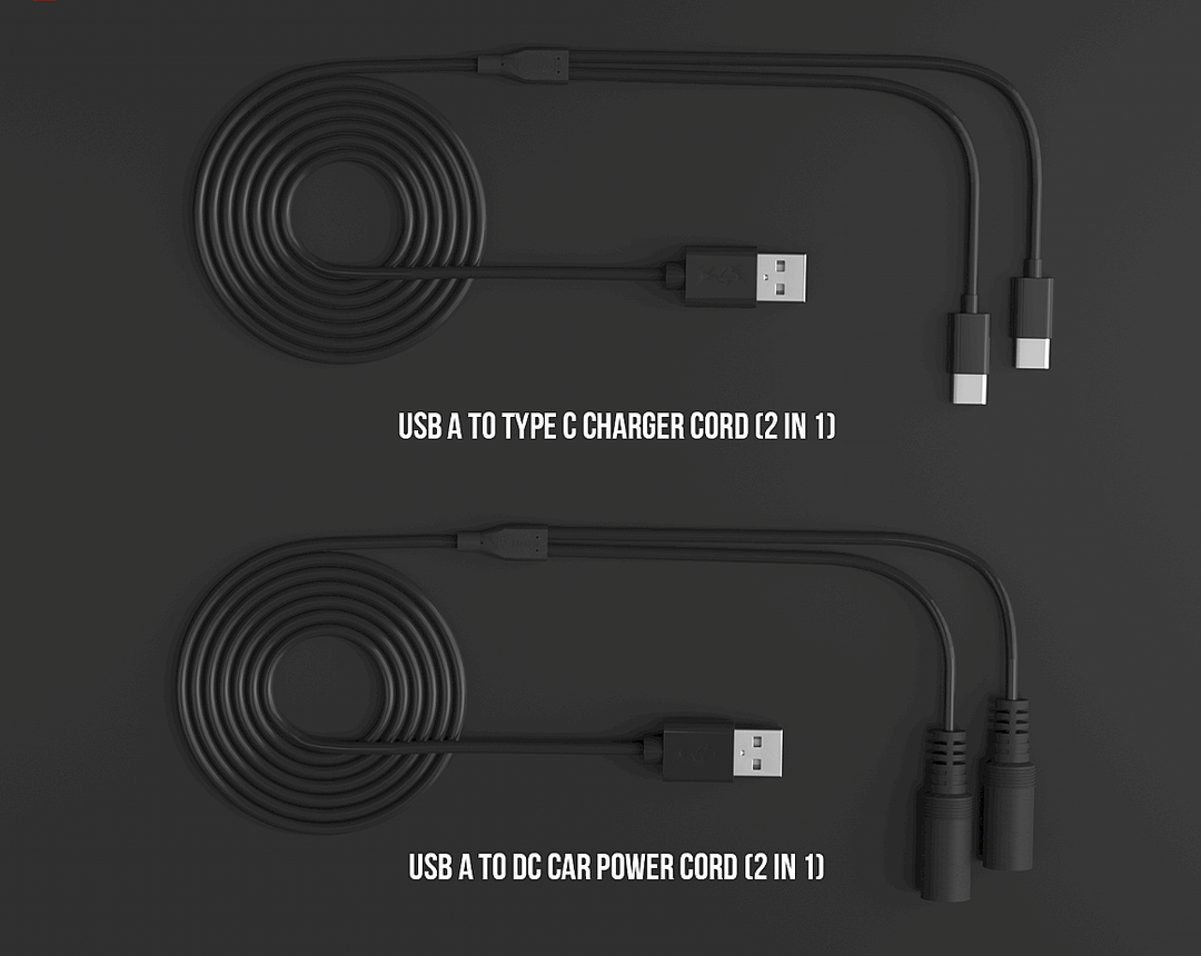 Dual-head charging cable for heated gloves – RIDEIRON