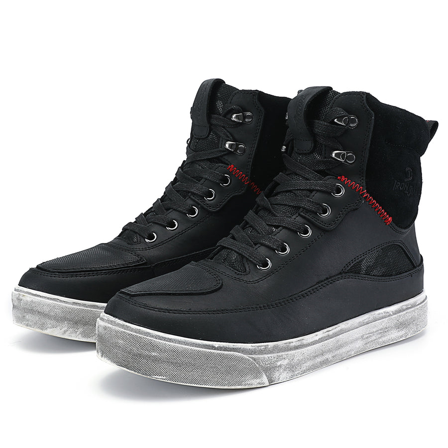 RIDEIRON Urban Protective Anti-Slip Waterproof Motorcycle Riding Boots